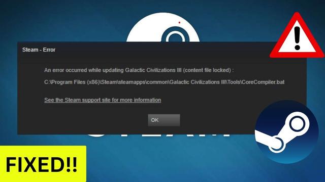 How to fix the error content file is locked? Simple solution