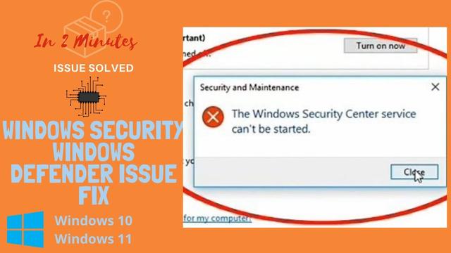 How To Fix Windows Defender Cannot Be Started On Windows 10 - Step-by ...