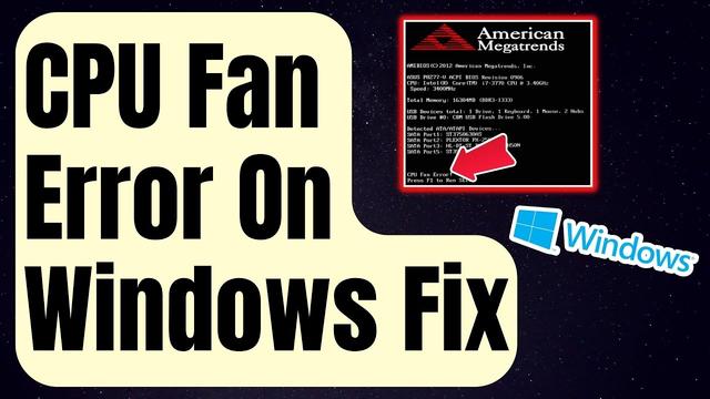 How To Fix CPU Fan Error On Windows 10/11 | Updated 2023