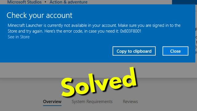 How to fix Microsoft Store error 0x803f8001: detailed guide