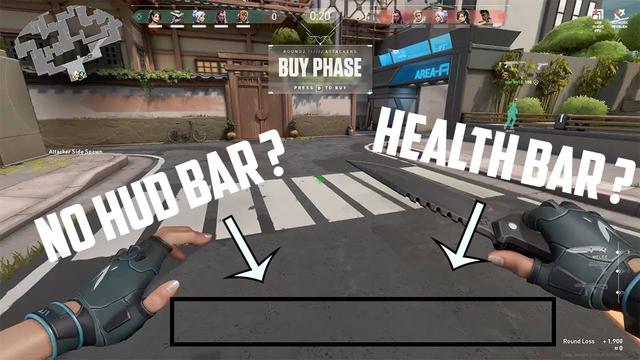 Fixes an issue with displaying the valorant health bar in HUD mode