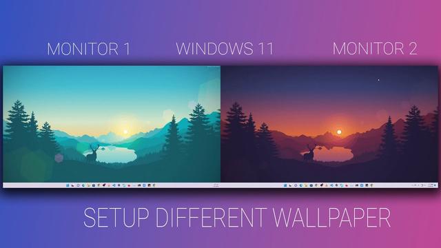 Jak ustawić różne tapety na dwóch monitorach w Windows 11: proste ...