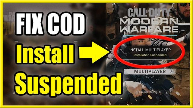 How To Fix CoD Modern Warfare Install Suspended Error PS4 - Quick Guide