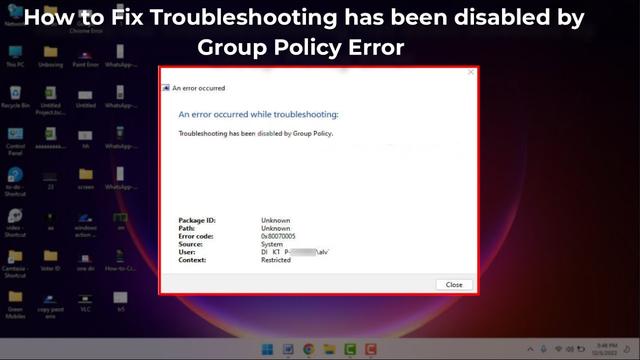 How to troubleshoot issues disabled by Group Policy in Windows 11/10: troubleshooting guide